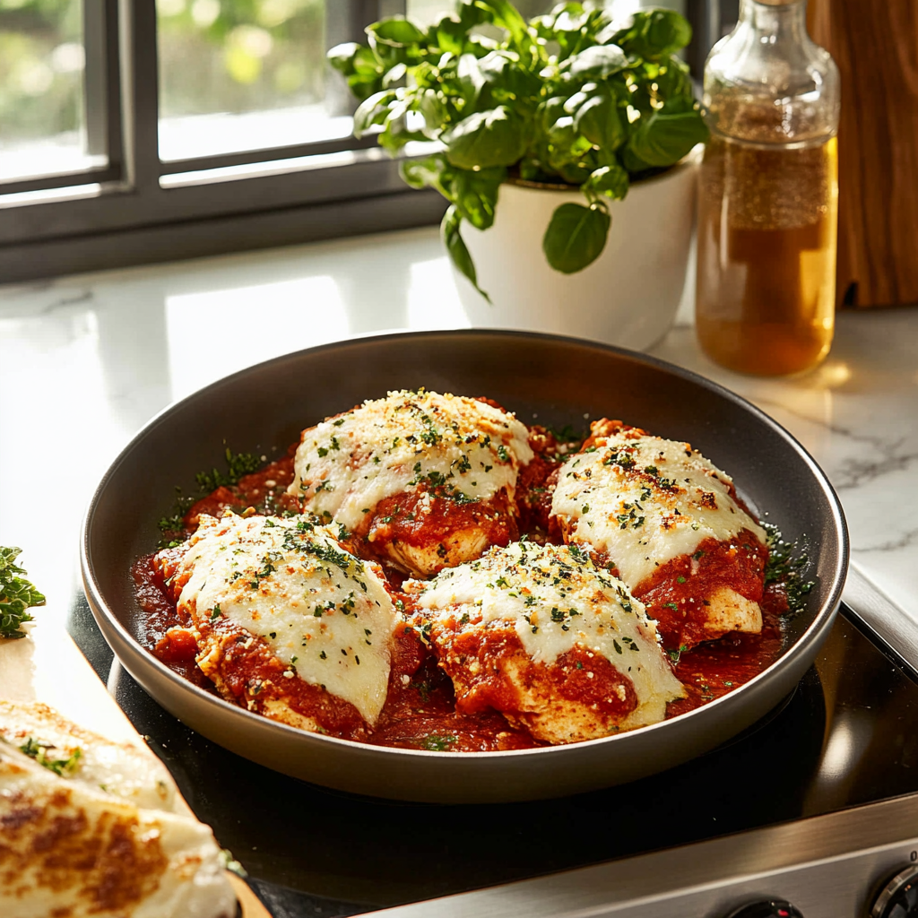Chicken Parmesan with Tomato Sauce