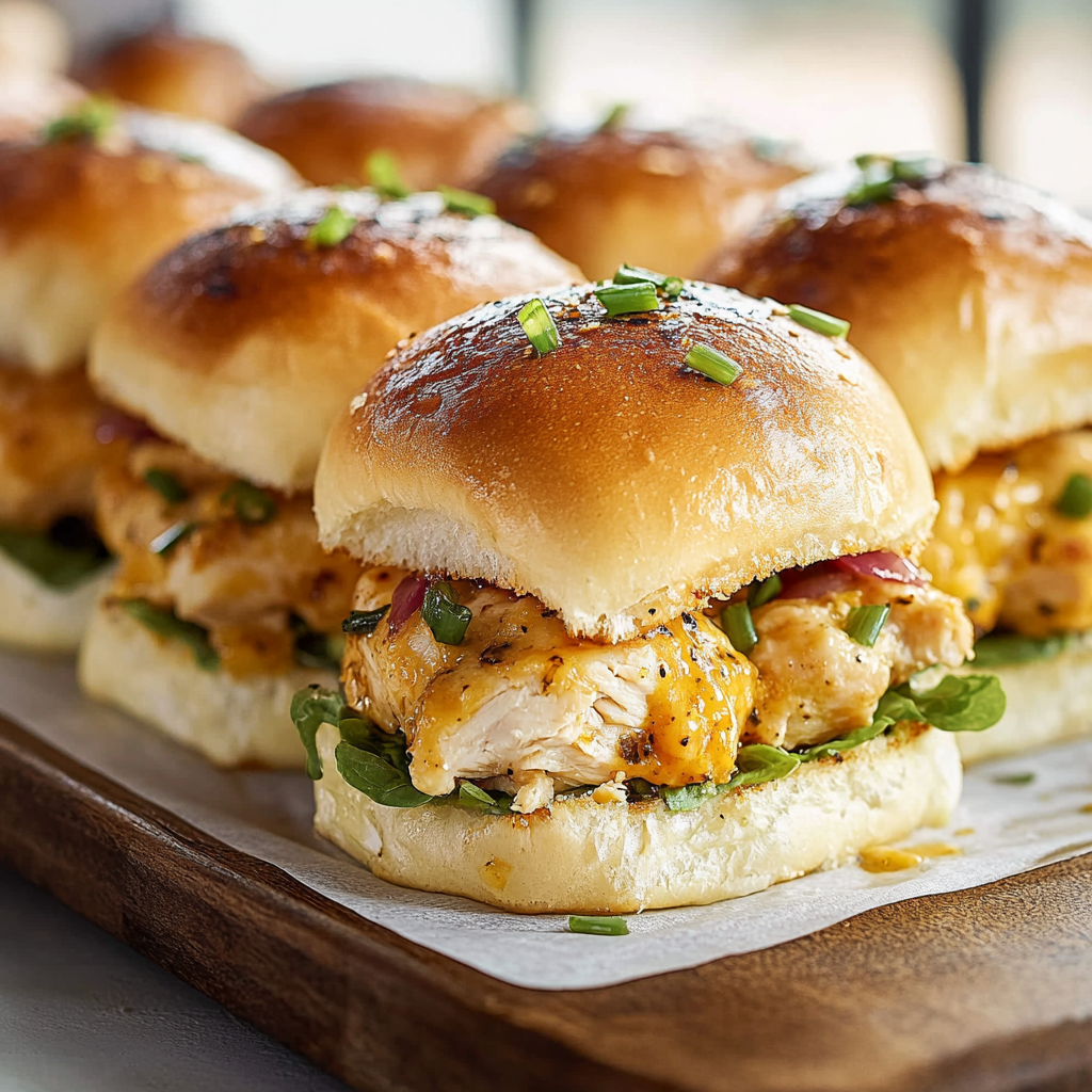 Mini chicken sliders