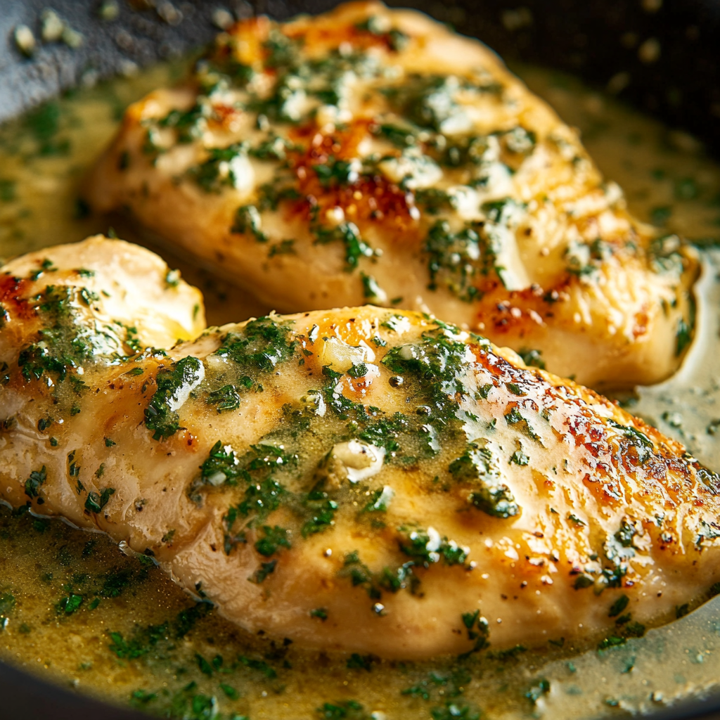 Easy Chicken and Parsley Butter Sauce Recipe