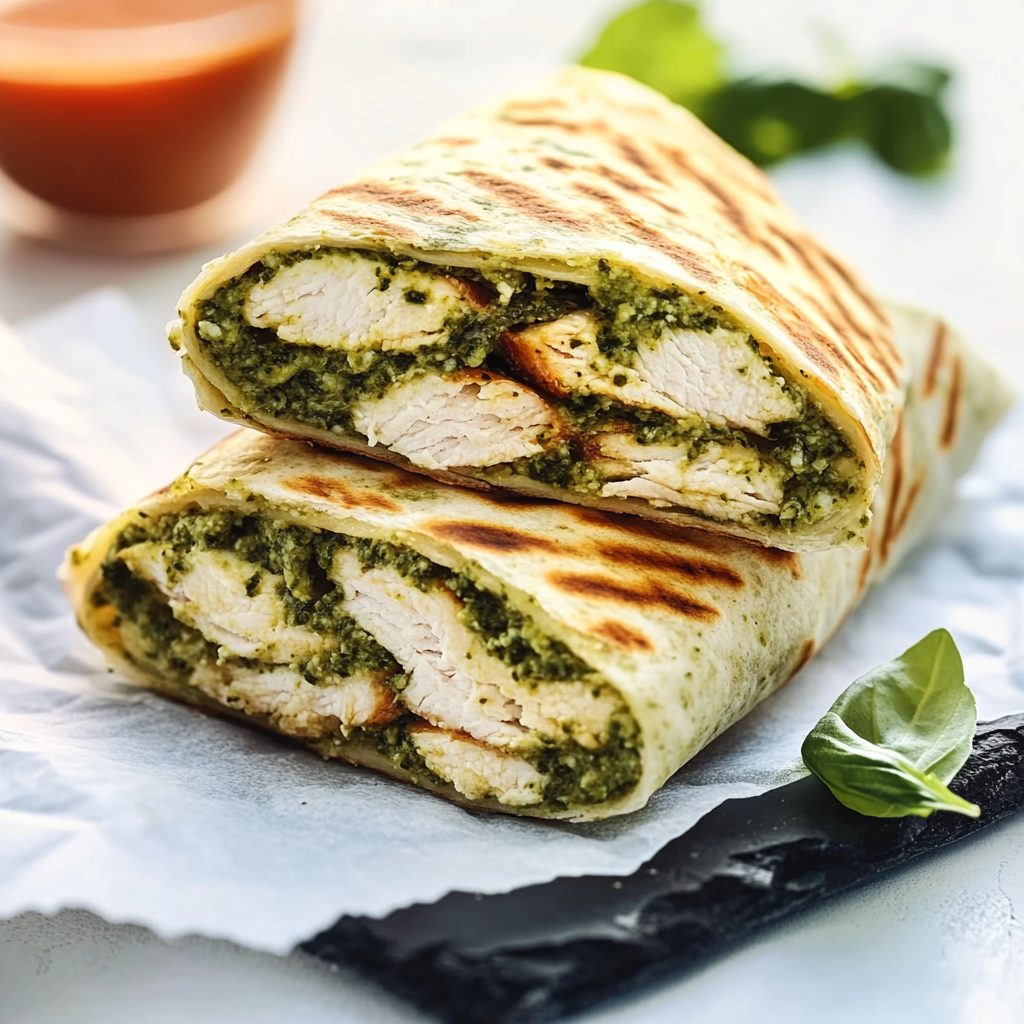 Pesto Chicken Wrap