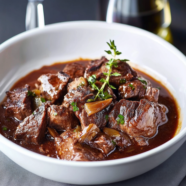 Delicious Beef in Red Wine Sauce Recipe
