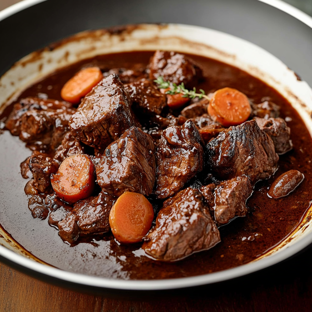Delicious Beef in Red Wine Sauce Recipe