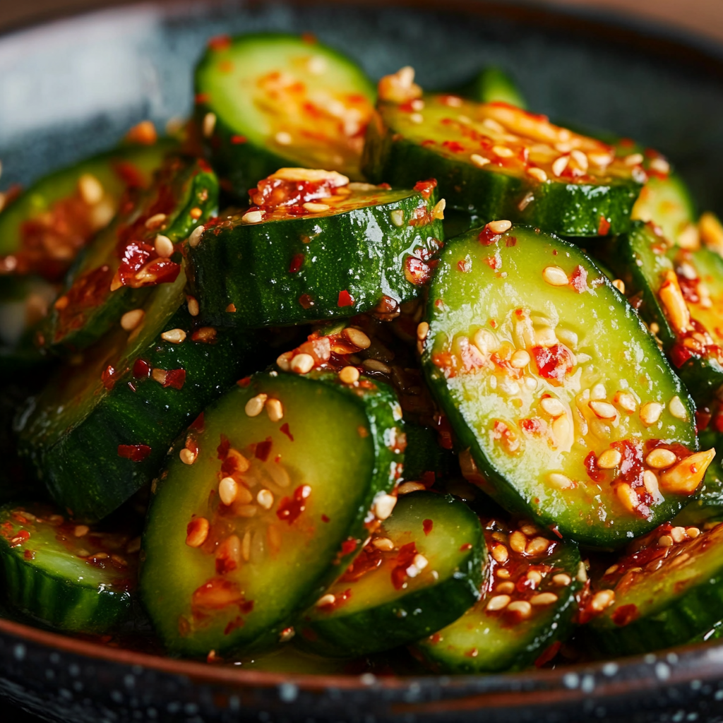Easy Spicy Cucumbers Recipe for a Zesty Snack