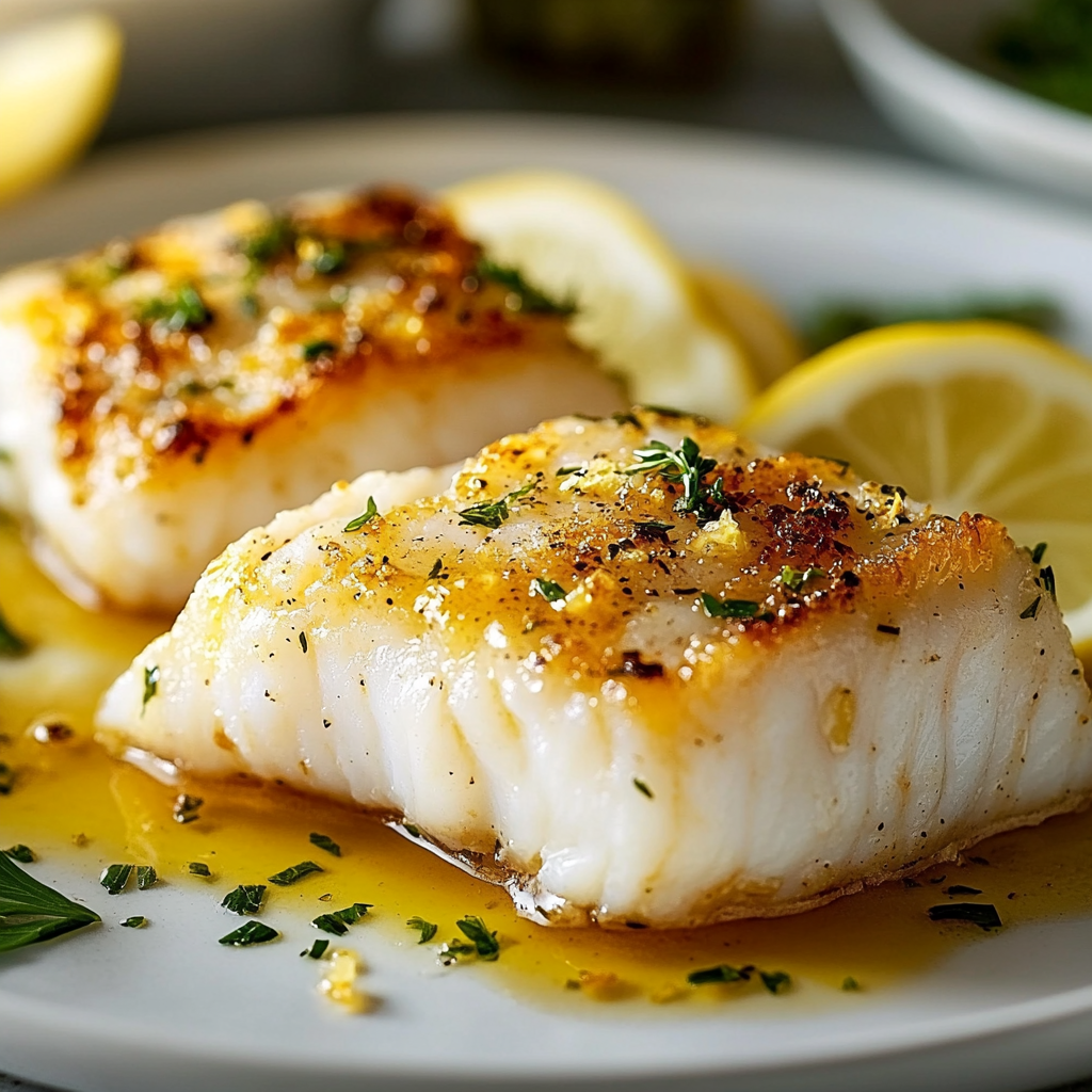 Baked Cod with Lemon and Garlic