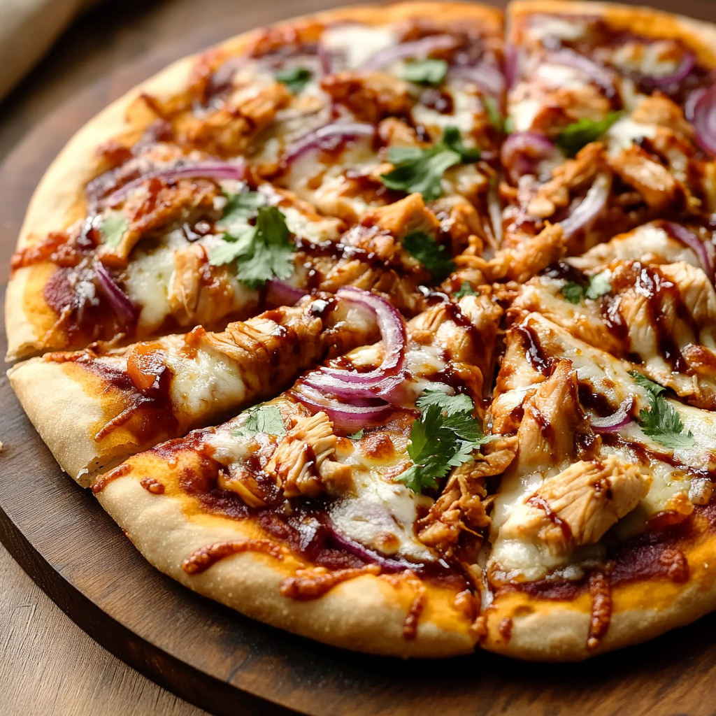 BBQ Chicken Pizza (halal toppings)