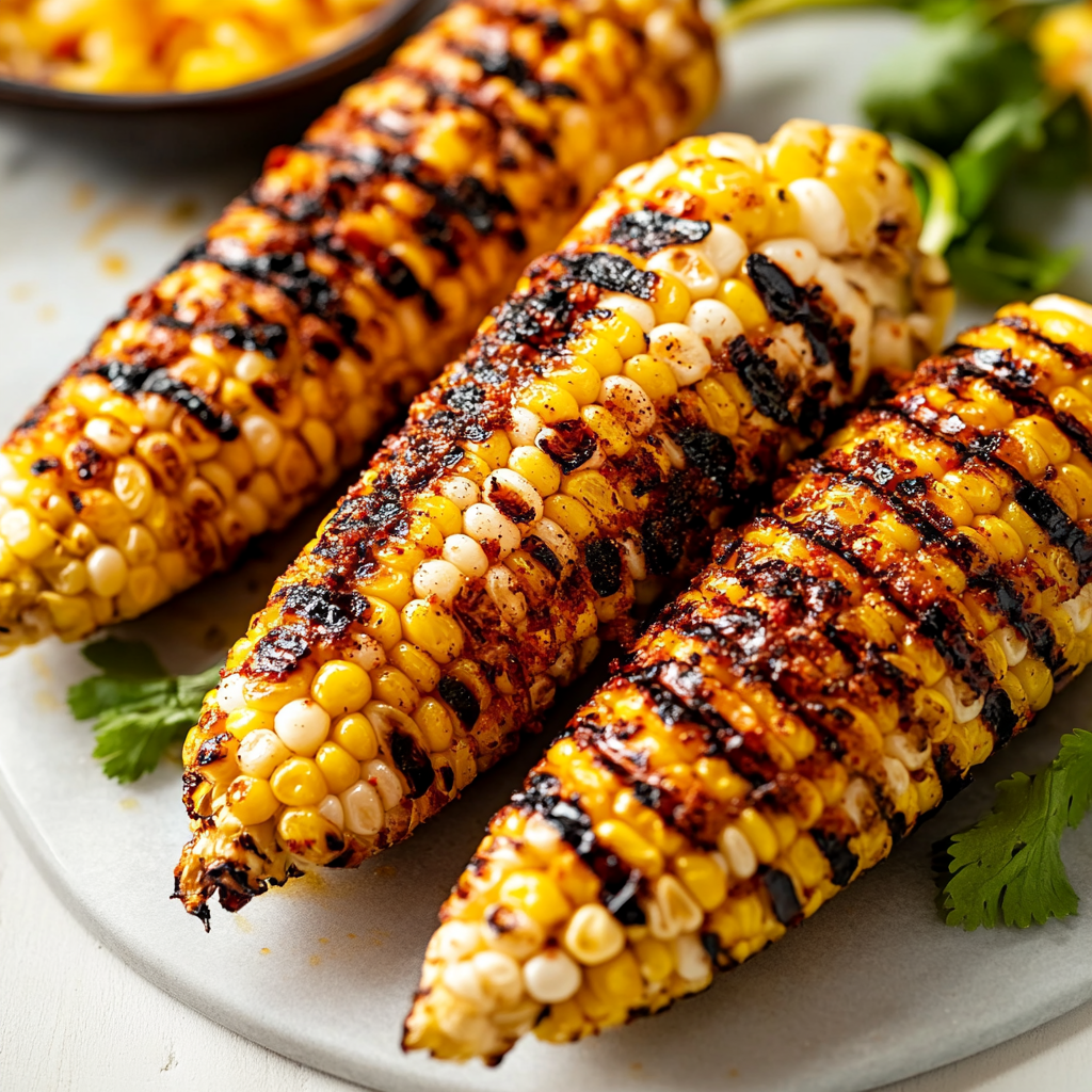 Grilled Corn on the Cob with Spices