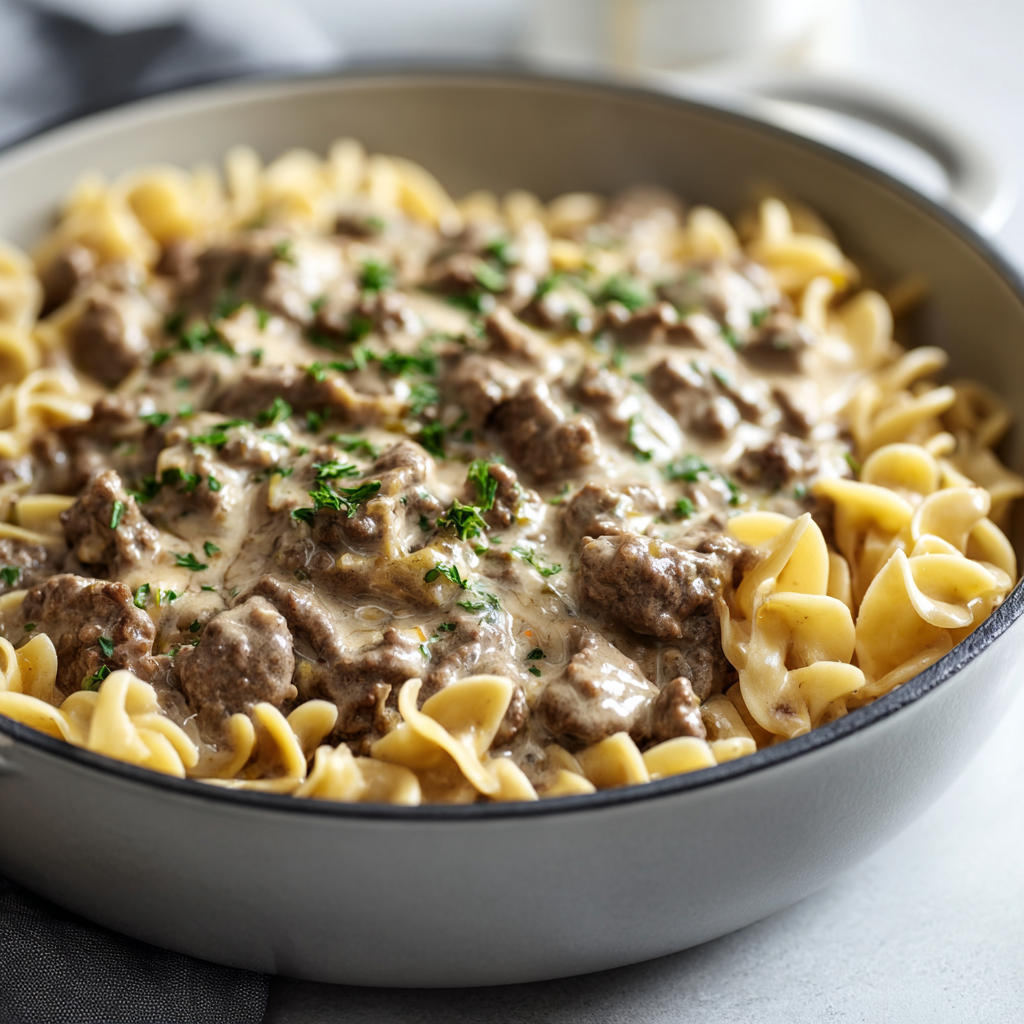 Beef Stroganoff with Ground Beef