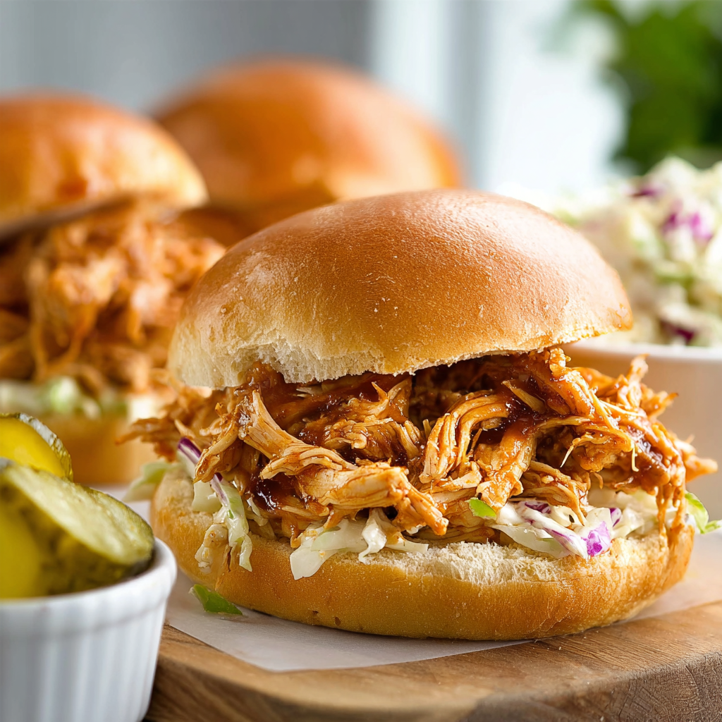 Pulled Chicken Sandwiches