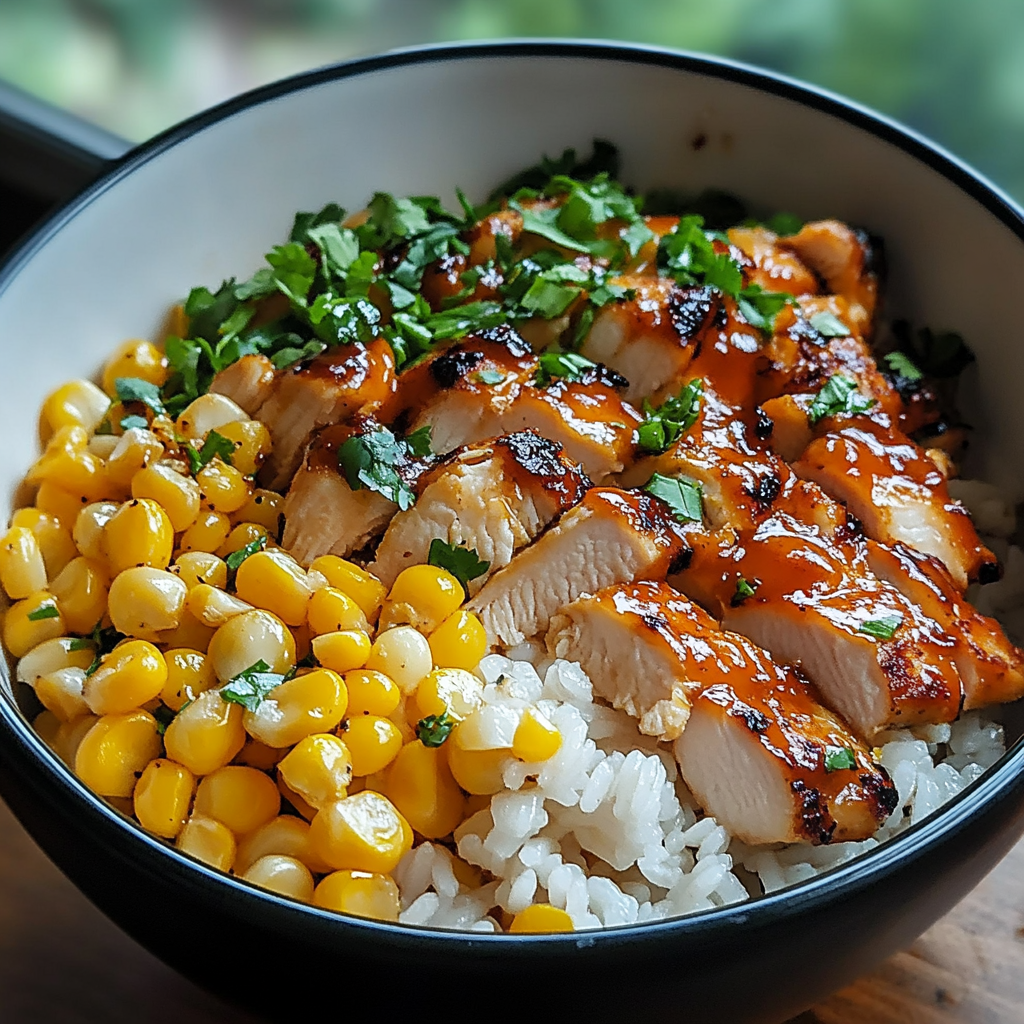 Flavor Packed Street Corn Chicken Rice Bowl