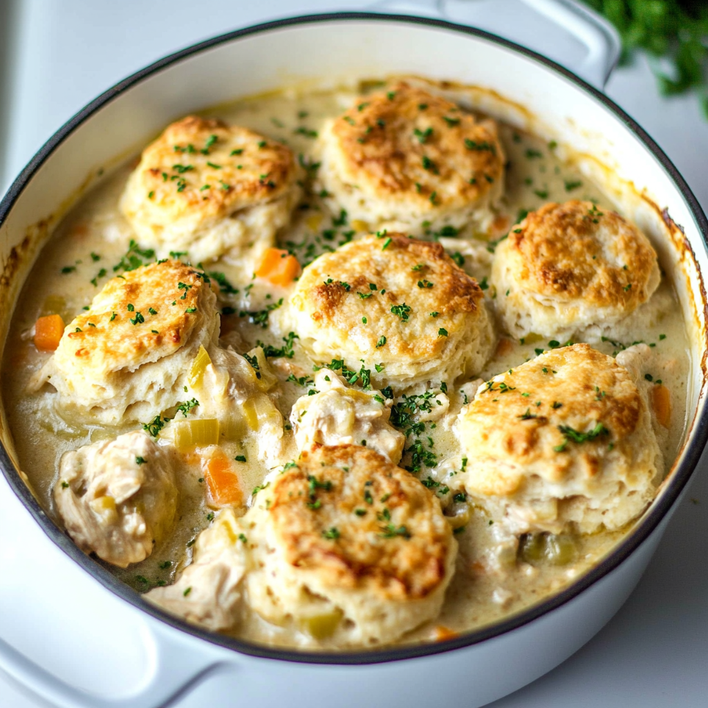 Cheddar Bay Biscuit Chicken Pot Pie
