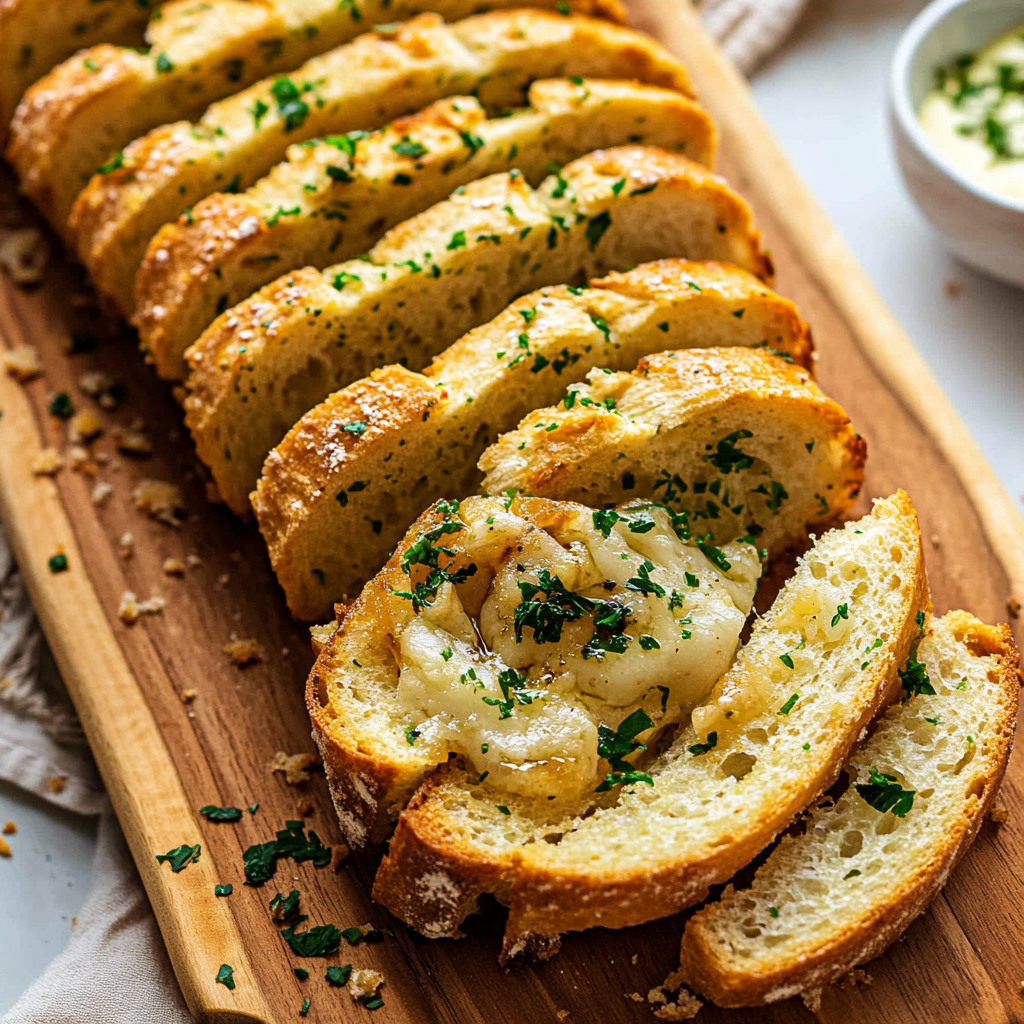 Garlic Bread with Sliced Bread